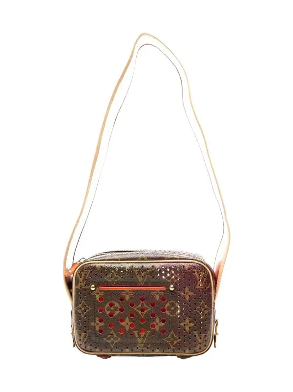 LOUIS VUITTON 2006 Mini Monogram Perfo Trocadero Shoulder Bag - Brown