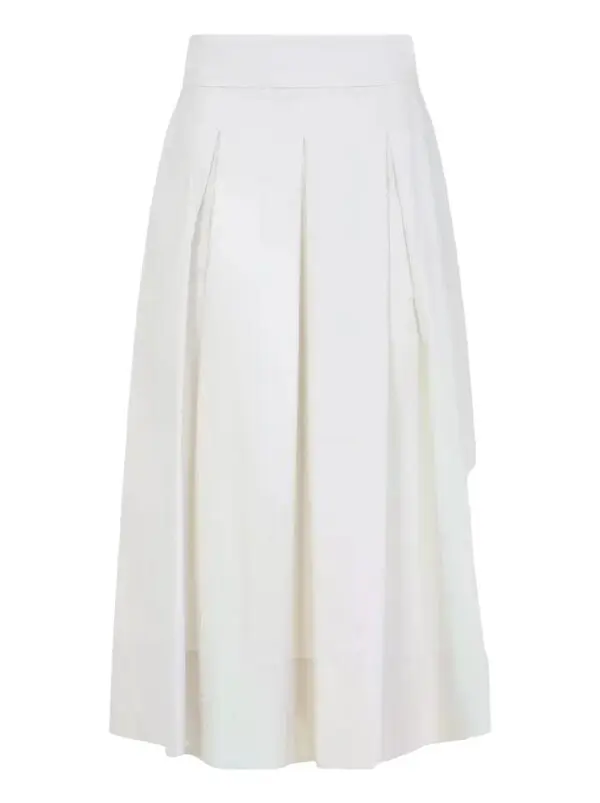 Peserico Side-pockets Midi Skirt - White