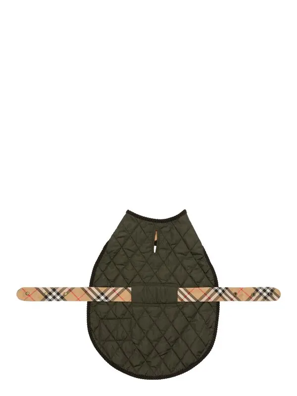 Burberry Quilted Nylon Dog Coat - Shale Green