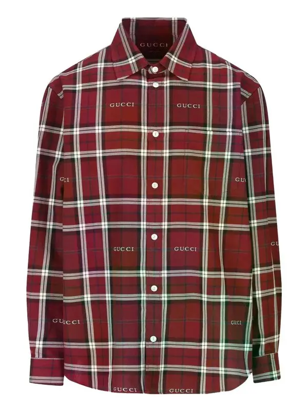 Gucci Patterned Shirt - Red