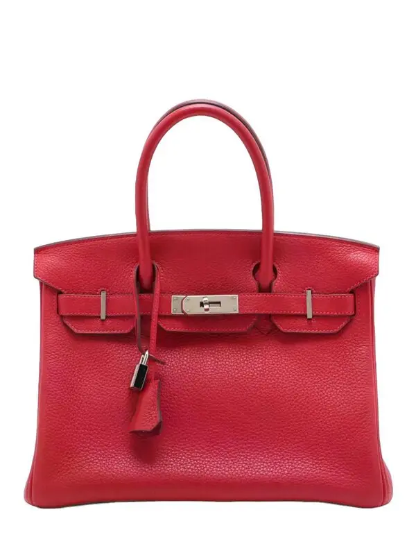 Hermès 2012 Togo Birkin Retourne 30 Handbag - Red
