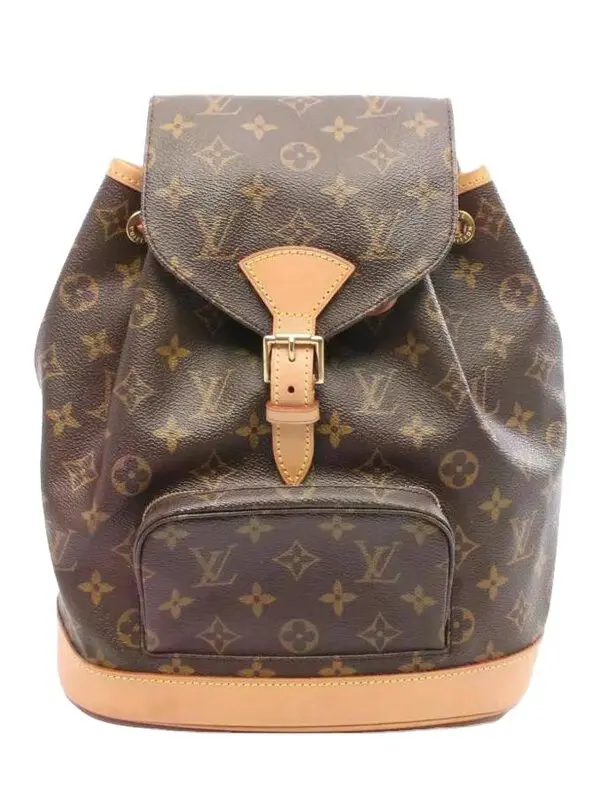 LOUIS VUITTON 1997 Monogram Montsouris Mm Backpack - Brown