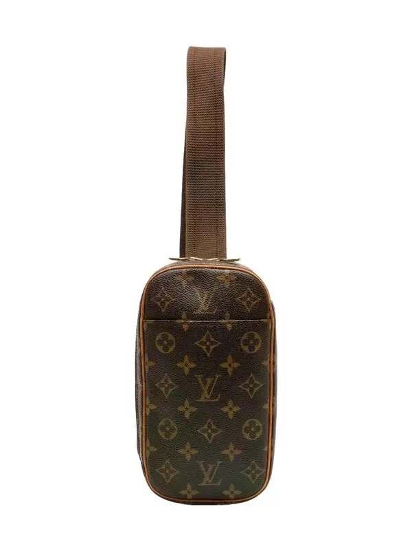 LOUIS VUITTON 2003 Monogram Pochette Gange Crossbody Bag - Brown