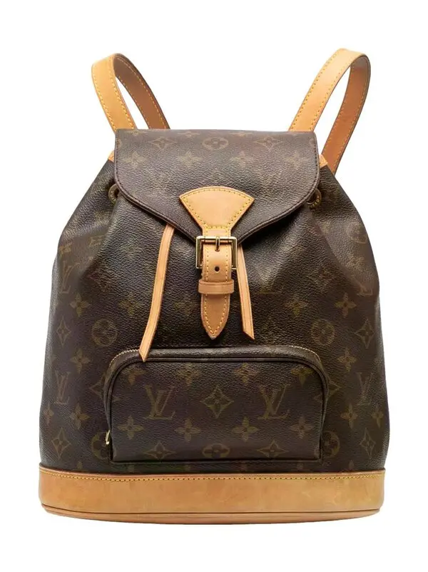 LOUIS VUITTON 2000 Monogram Montsouris Mm Backpack - Brown