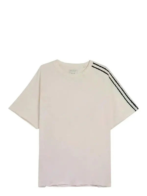 Y3 Raw-edge 3-stripes T-shirt - Neutrals