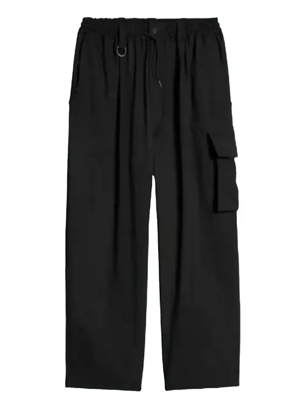 Y3 Elasticated-waist Cargo Pants - Black