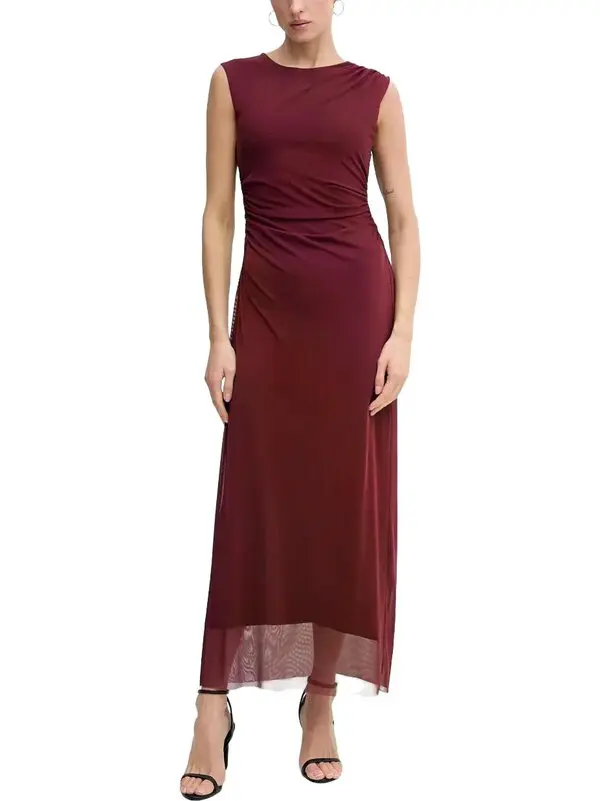 PEDRO DEL HIERRO Draped Maxi Dress - Red