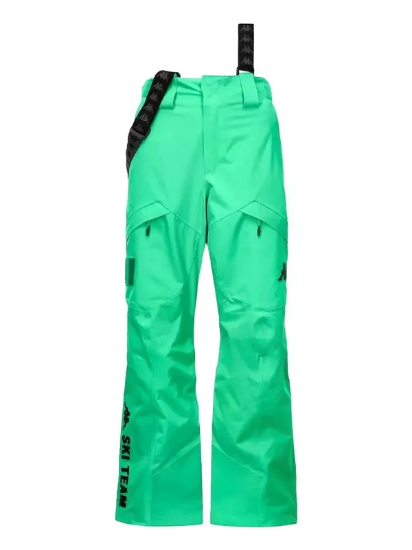 Kappa Logo-detail Multi-pocket Ski Bottoms - Green