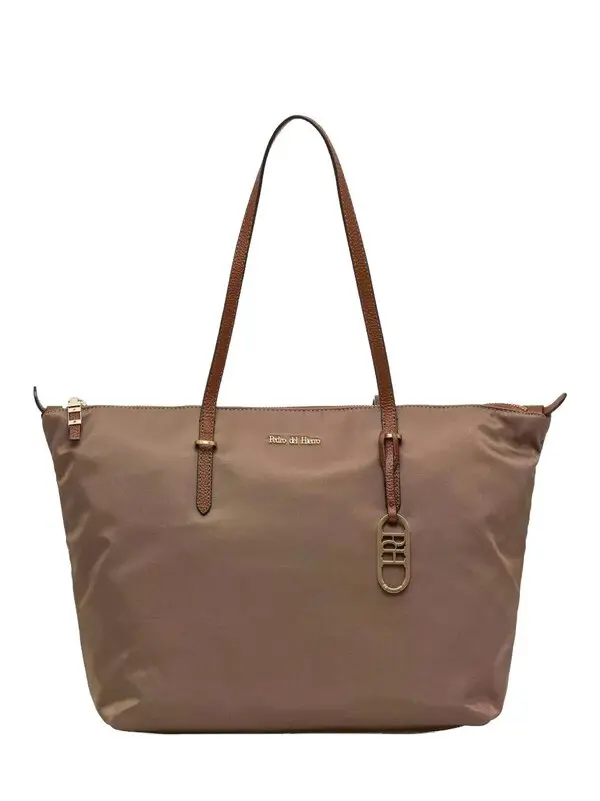 PEDRO DEL HIERRO Logo-charm Tote Bag - Neutrals