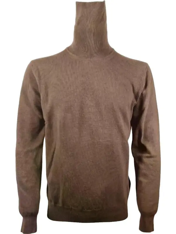 Altea Ribbed Roll-neck Sweater - Brown