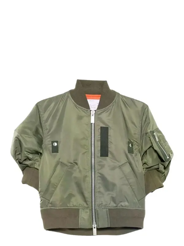 Sacai Zip-up Bomber Jacket - Green