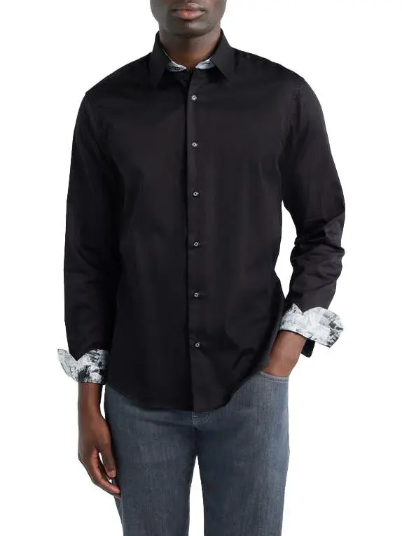 SIRAGUSA Sinai Collection Luxe Cotton Dress Shirt - Black