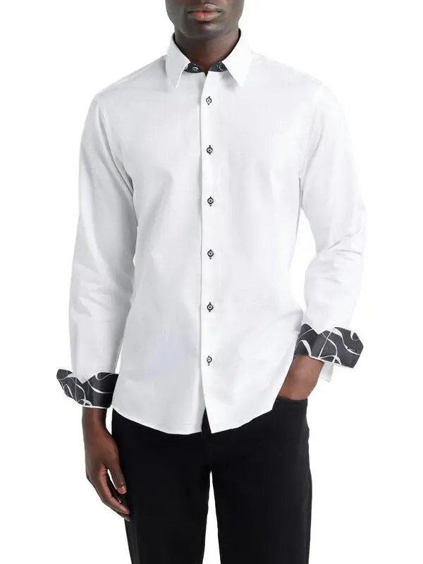 SIRAGUSA Sinai Collection Luxe Cotton Dress Shirt - White
