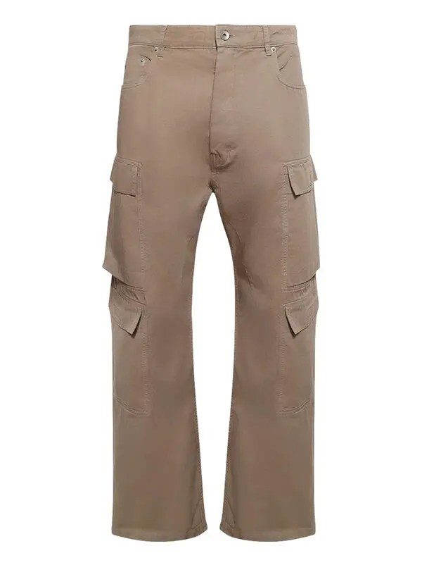 Rick Owens Double Cargo Jeans - Ivory