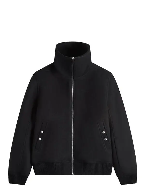 Rick Owens Blixa Dracucollar Bomber Jacket - Black