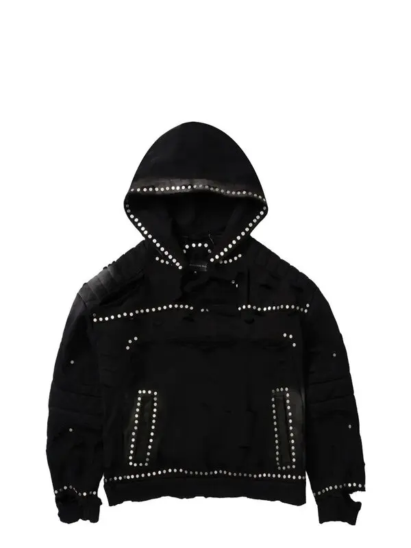 WHO DECIDES WAR BY EV BRAVADO Hardware Amour Hooded Pullover - Black