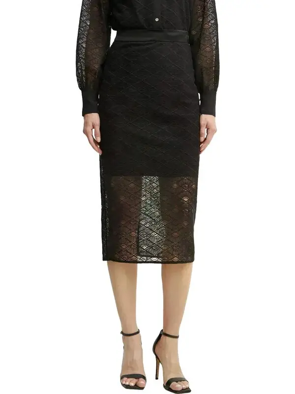 Karl Lagerfeld Lace Skirt - Black