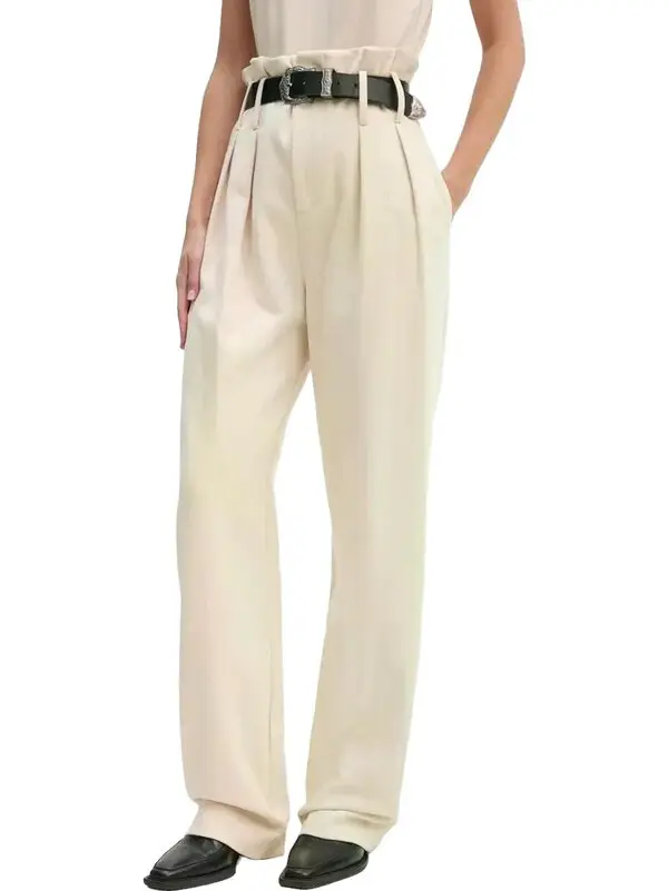 IRO PARIS Pleated Trousers - Neutrals