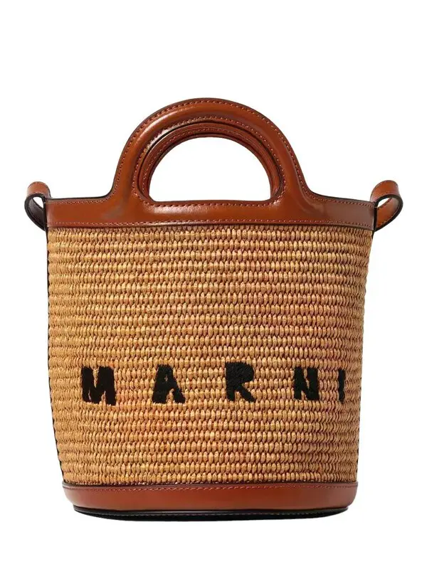 Marni Tropicalia Small Bucket Bag - Brown
