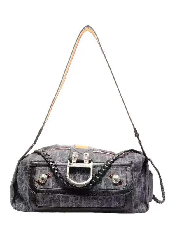 Dior 2005 Trotter Shoulder Bag - Grey