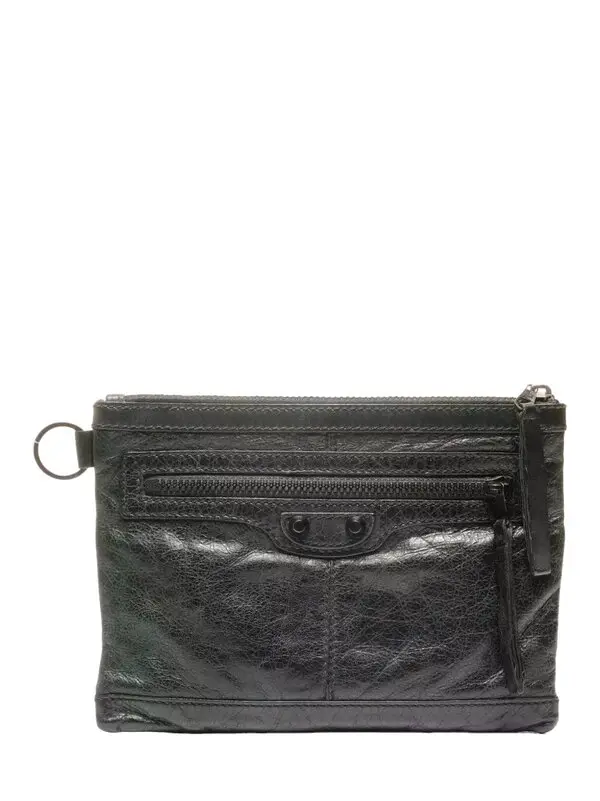 Balenciaga 2000-2020s Zip Clutch - Black
