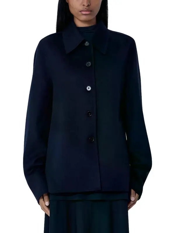 JIL SANDER Single-breasted Coat - Blue