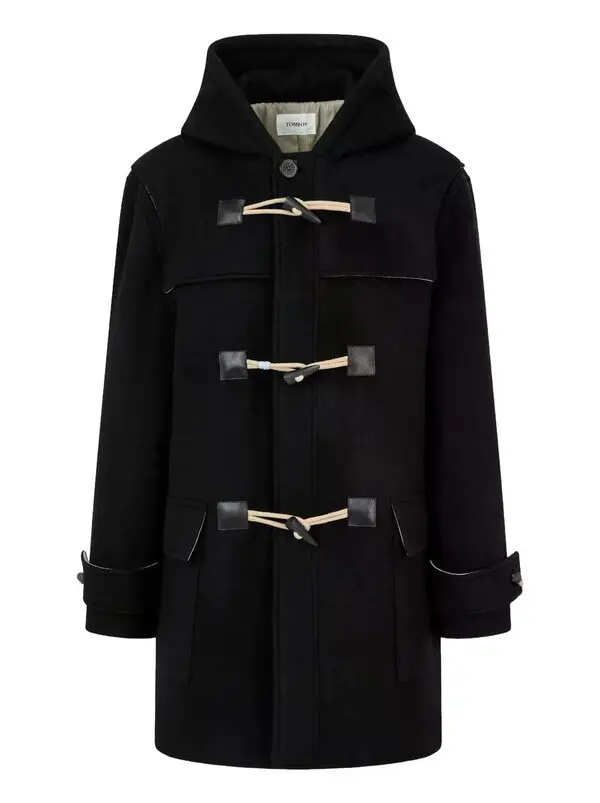 STUDIO TOMBOY Hooded Duffle Coat - Black