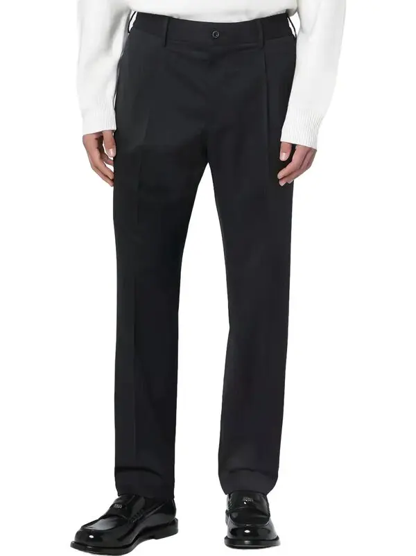 SANTANIELLO Tailored Trousers - Black