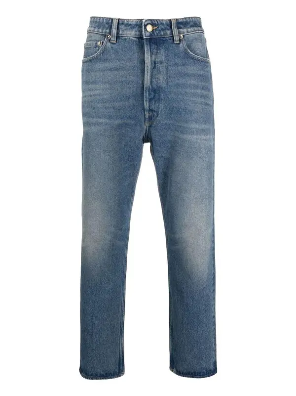 Golden Goose Washed Straight Leg Jeans - Blue