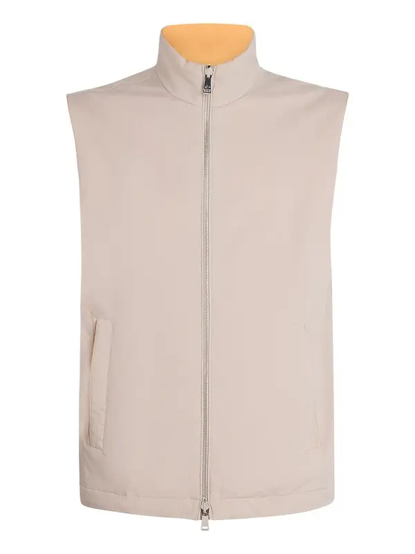 Paul & Shark Waterproof Reversible Gilet - Beige