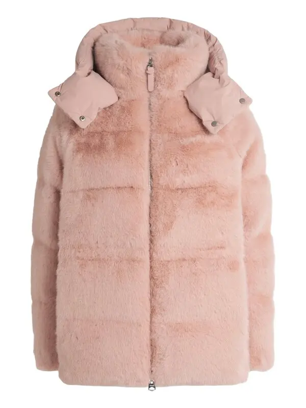 Mackage Faux Fur-trim Cassidy Coat - Pink