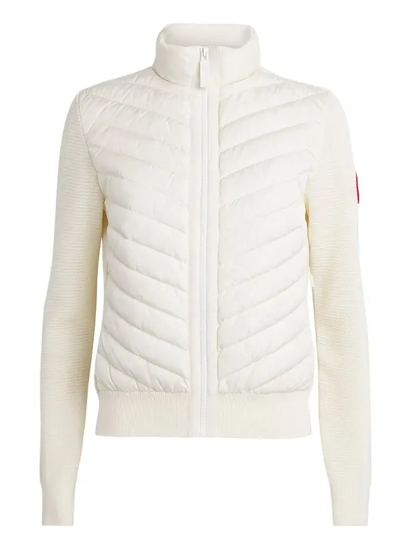 Canada Goose Wool Down-filled Hybridge Jacket - White