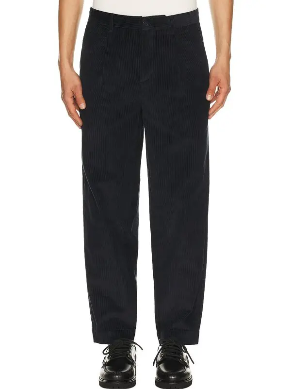 Fred Perry Tapered Corduroy Trousers - Navy