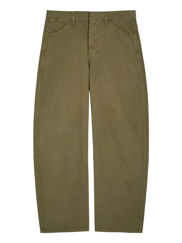 NILI LOTAN Tribeca Wide-leg Trousers - Olive