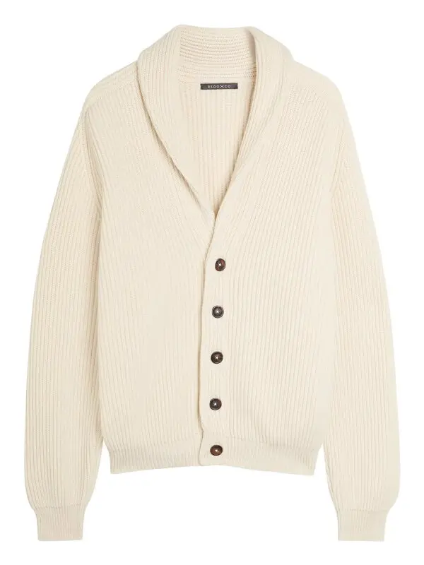 BEGG X CO Andrew Knit Cashmere And Cotton-blend Cardigan - Taupe