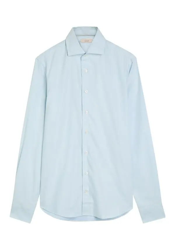 AURELIEN Cotton-blend Shirt - Blue