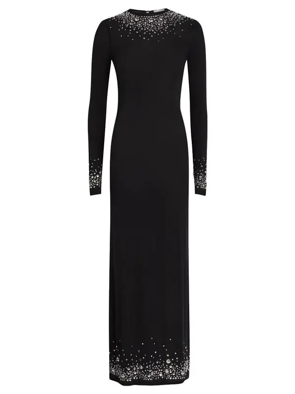 Rabanne Stud-embellished Maxi Dress - Black