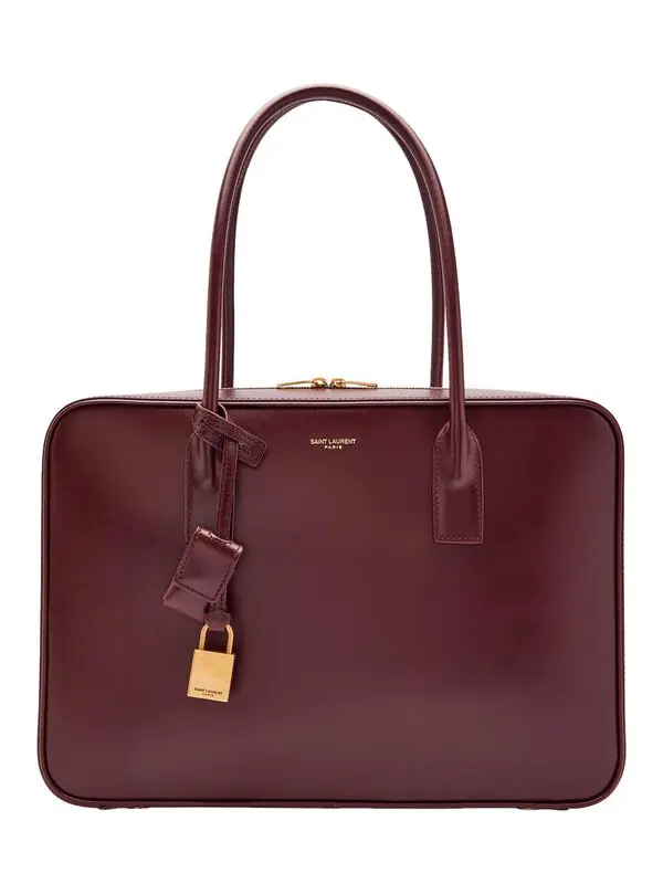 Saint Laurent Sac De Jour Large Top Handle Bag - Burgundy