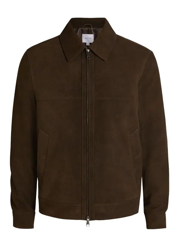 RAITH Bruno Suede Jacket - Dark Brown