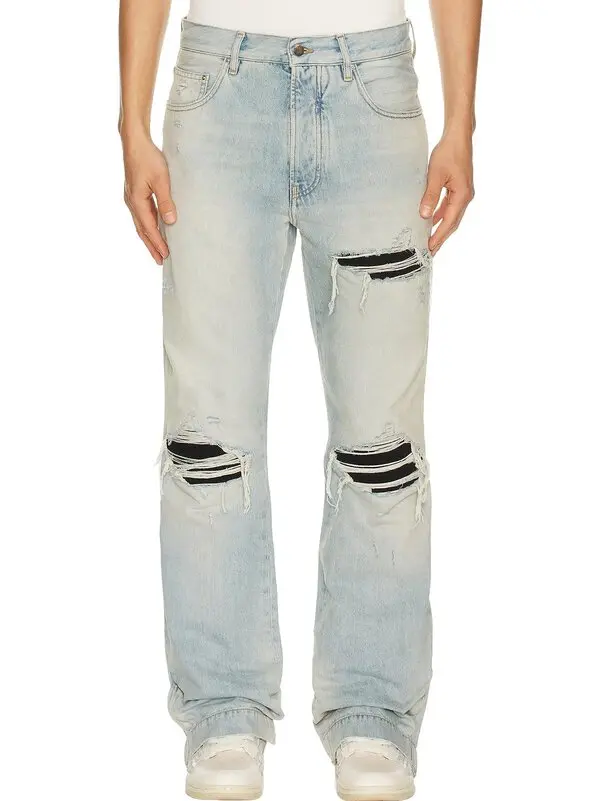 Amiri Mx1 Straight Flare Jean - Mist Indigo