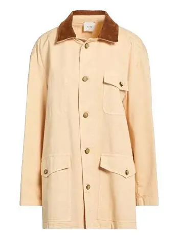 ALYSI Jacket With Brand Logo - Beige