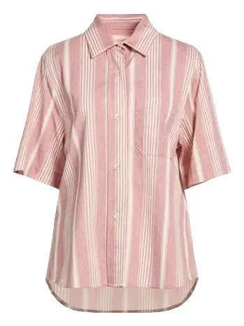 CIRCOLO 1901 Striped Jersey Shirt - Pink