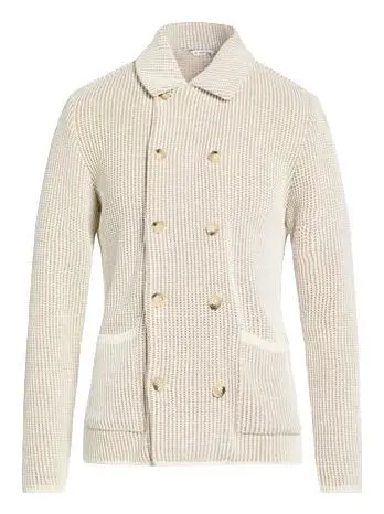 MANUEL RITZ Ribbed Knit Cardigan - Beige