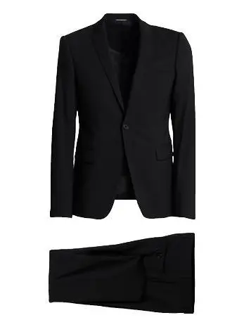 Emporio Armani David Line Suit Size Wool, Elastane - Black