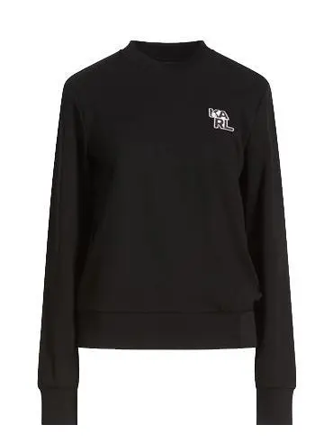 Karl Lagerfeld Sweatshirt In Organic Cotton And Polyester - Black