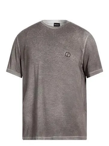 Giorgio Armani T-shirt Taupe Size Modal, Polyamide, Elastane, Cashmere - Grey