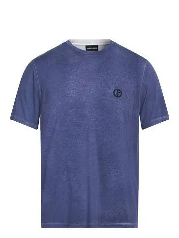 Giorgio Armani T-shirt Taupe Size Modal, Polyamide, Elastane, Cashmere - Navy