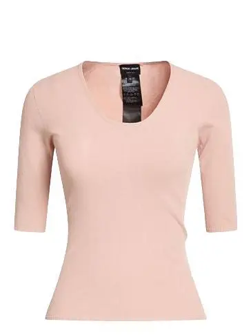 Giorgio Armani Sweater In Viscose And Polyester Blend - Pink