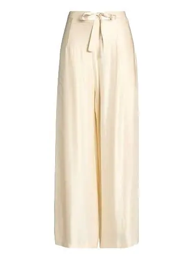 OTTOD'AME Wide-leg Satin Pants - White