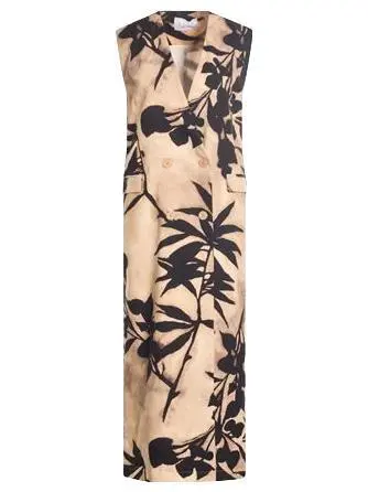 KAOS Floral-print Midi Blazer Dress - Beige
